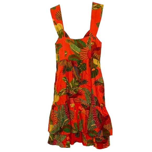 FARM Rio | Dresses | Farm Rio Red Forest Birds Mini Dress | Poshmark